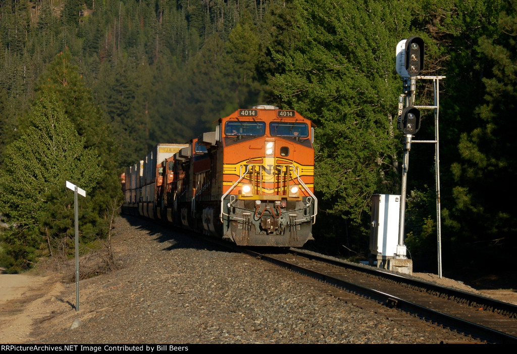 Westbound double stack at Coulter Rd
